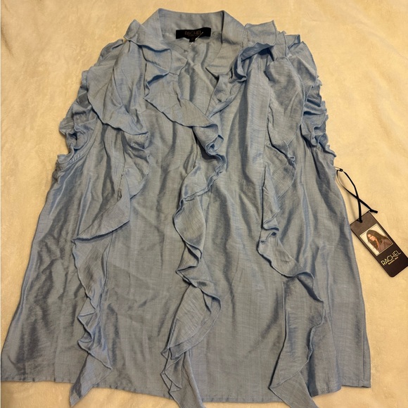 RACHEL Rachel Roy | Tops | Rachel Rachel Roy Gray Ruffled Blouse | Poshmark